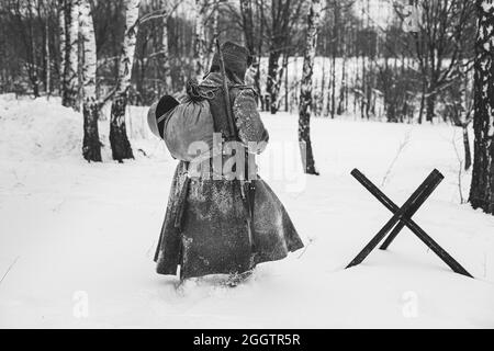 WW2 Great Patriotic Winter War 1941 Soviet Russian Soldier Pyotr ...