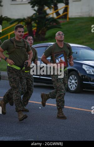 CAMP FOSTER, OKINAWA, Japan – Sgt. Maj. Peter A. Siaw conducts the ...