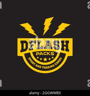 Athlete sports card emblem vector logo design Stock Vector Image & Art ...