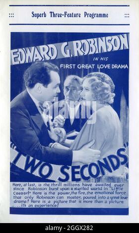 TWO SECONDS (1932) EDWARD G ROBINSON MERVYN LE ROY (DIR) TWSD 001 MOVIESTORE COLLECTION LTD ...