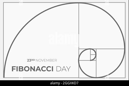 Fibonacci day poster design illustration Stock Vector Image & Art - Alamy
