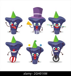 Actarius indigo cartoon character with various angry expressions ...