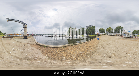 360° view of Wroxham Broad, Norfolk Broads - Alamy