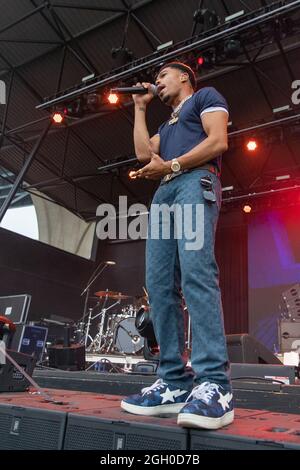 Milwaukee, USA. 03rd Sep, 2021. Annabella Lwin of Annabella's Bow Wow Wow during the Summerfest ...