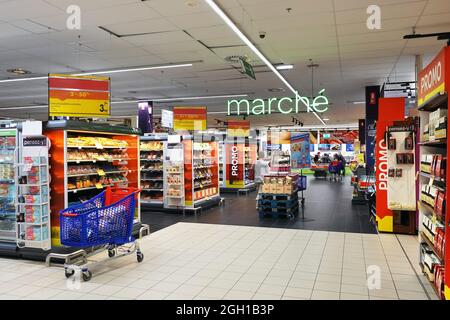 Interior of a Carrefour Hypermarket Stock Photo - Alamy