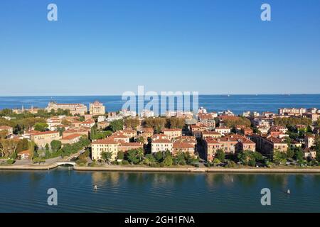 Bird's-Eye View of Venice, Italy: Iconic Architecture and Waterways in ...