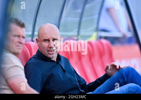 ALMERE, NETHERLANDS - SEPTEMBER 4: Coach Bob Peeters of TOP Oss during ...