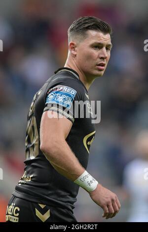 Jamie Shaul (29) of Hull FC runs with the ball in, on 9/11/2021. (Photo ...