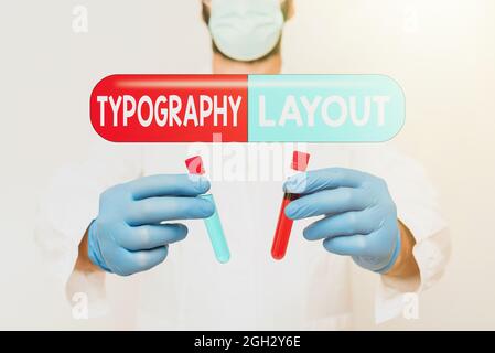 Writing displaying text Typography Layout. Business showcase theory and ...