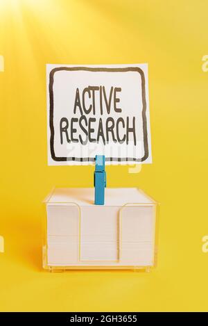 Conceptual display Active Research. Business approach Simultaneous ...