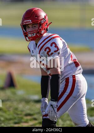 High School football action with Coeur d'Alene vs Post Falls freshmen ...