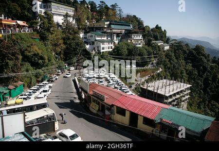 A general view of India's one of the famous Hill Station 'Mussoorie ...
