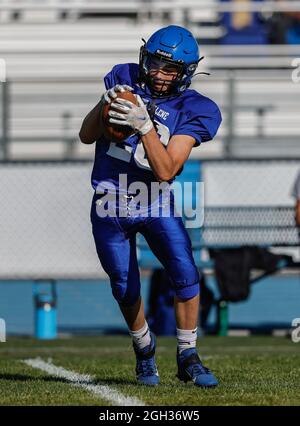 High School football action with Coeur d'Alene vs Post Falls freshmen ...