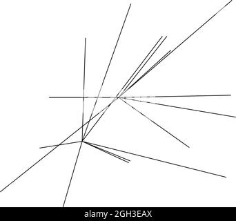 Random structure of angular, geometric lines element. Irregular abstract lines element vector ...