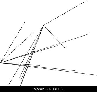 Random structure of angular, geometric lines element. Irregular abstract lines element vector ...