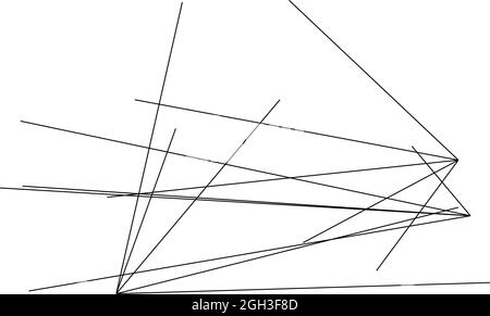 Random structure of angular, geometric lines element. Irregular abstract lines element vector ...