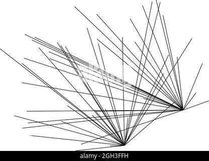 Random structure of angular, geometric lines element. Irregular abstract lines element vector ...