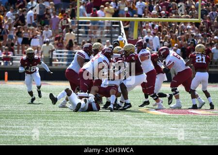 Saturday September 4, 2021: Boston College Eagles defensive back Jahmin ...