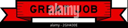 good job ribbon label sign set. good job banner Stock Vector Image ...