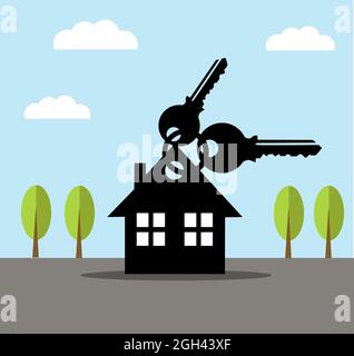 Keys creative icon. Simple element illustration. Keys concept symbol ...