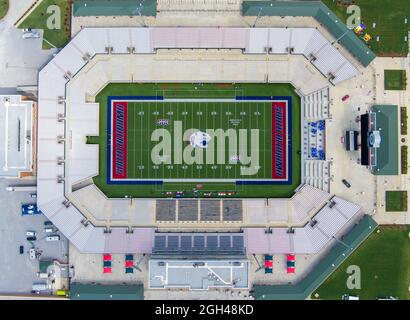 Aerial view of the University of Alabama football stadium, Tuscaloosa ...