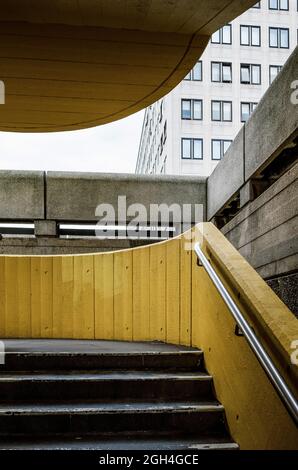 Stairs annd stairwell of Brutalist buildings and architecture by Denys ...