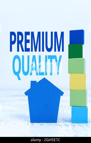 Writing displaying text Premium Quality. Business showcase something or ...