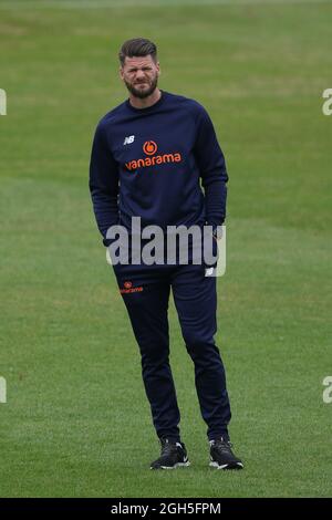 Michael Nelson, Blyth Spartans Manager, seen during the Vanarama ...