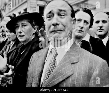 WORLD WAR II: PARIS, 1940. /nGerman troops parading past the Arc de ...