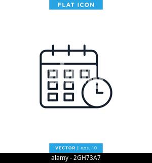 Time or clock icon. Stock Vector illustration isolated on white ...