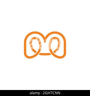 letter w abstract thin loop line logo vector Stock Vector Image & Art ...