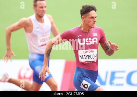 September 3, 2021, Tokyo, Japan: Nick Mayhugh USA leads the the Men's ...