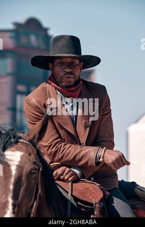 THE HARDER THEY FALL, Jonathan Majors, 2021. © Netflix / Courtesy ...