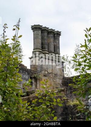 ruins of Dunmore Park House, Dunmore, Scotland, UK Stock Photo - Alamy