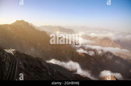 Al Hada Taif Mountain Road Night View Stock Photo - Alamy