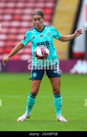 Leicester City's Georgia Brougham during the FA Women's Super League ...