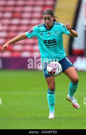 Leicester City's Georgia Brougham during the FA Women's Super League ...