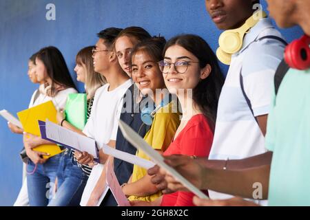reviewing before the exam Stock Photo - Alamy