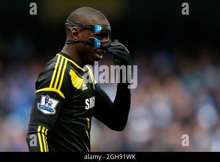Demba Ba of Chelsea in action during the Barclays Premier League match ...