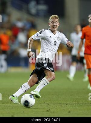 Germany's Lewis Holtby in action during the UEFA European U21 Soccer ...