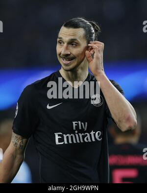 Zlatan Ibrahimovic during the UEFA champions League fourth round soccer ...