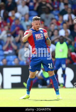 Crystal Palace's Connor Wickham looks on dejected after missing a good ...