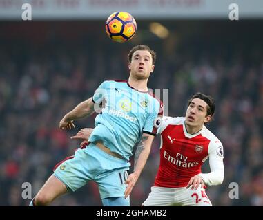 Burnley's Ashley Barnes during the Emirates FA Cup third round match at ...