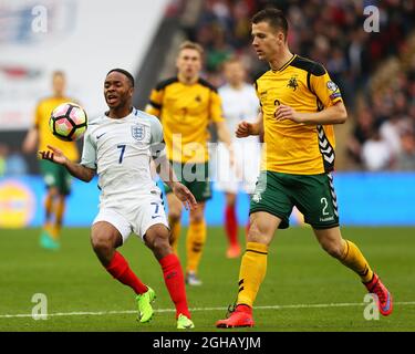 RAHEEM STERLING OF ENGLAND IS ENGLAND V LITHUANIA WEMBLEY STADIUM ...