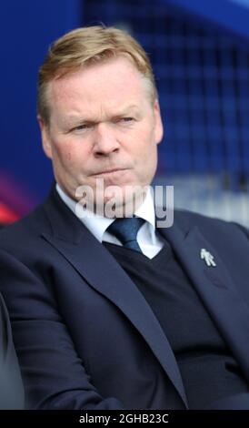 Everton manager Ronald Koeman during the English Premier League match ...