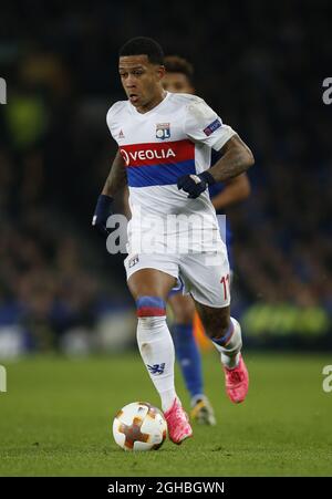 Memphis Depay of Lyon during the Europa League Group E match at ...