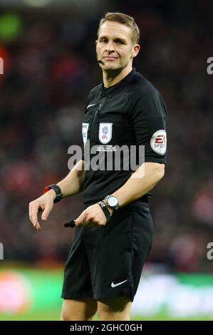 Referee Craig Pawson during the Carabao Cup Semi-Final, second leg ...