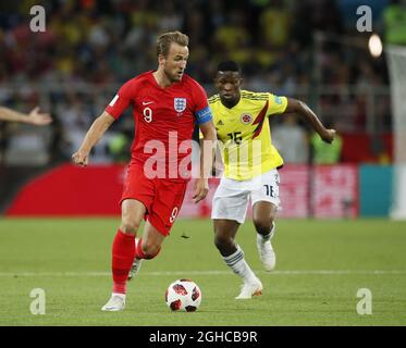 England forward Harry Kane (9) during the England v Croatia FIFA WORLD ...