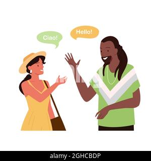 People talk different languages do not understand each other ...