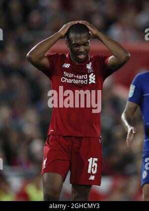 Daniel Sturridge of Liverpool during the Carabao Cup Third Round match ...